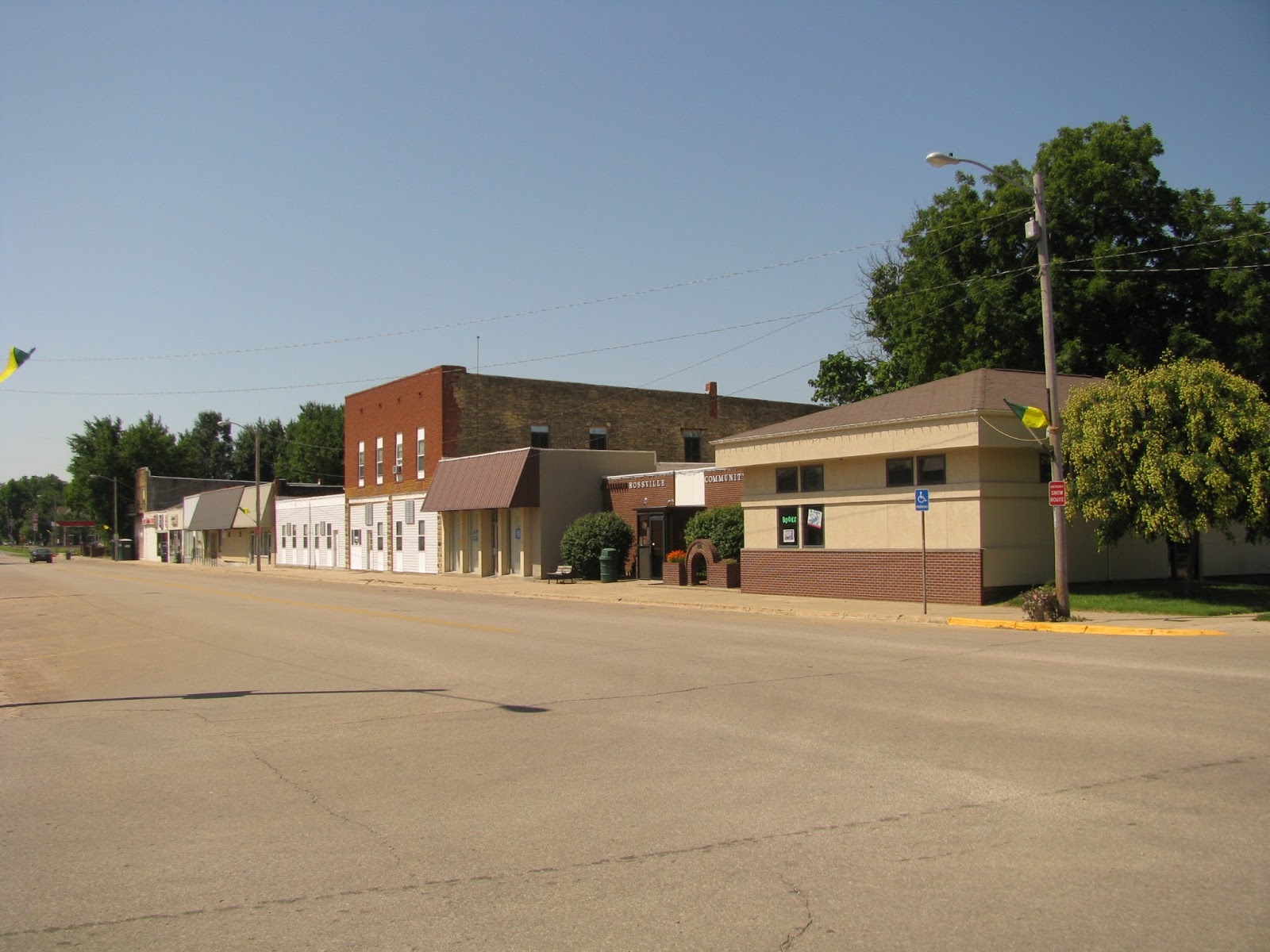 Photos of Rossville and Rossville Alumni: Rossville Streets and Buildings