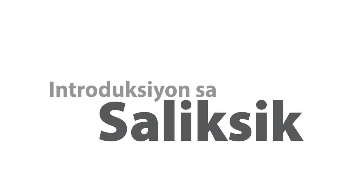 Introduksyon sa Saliksik