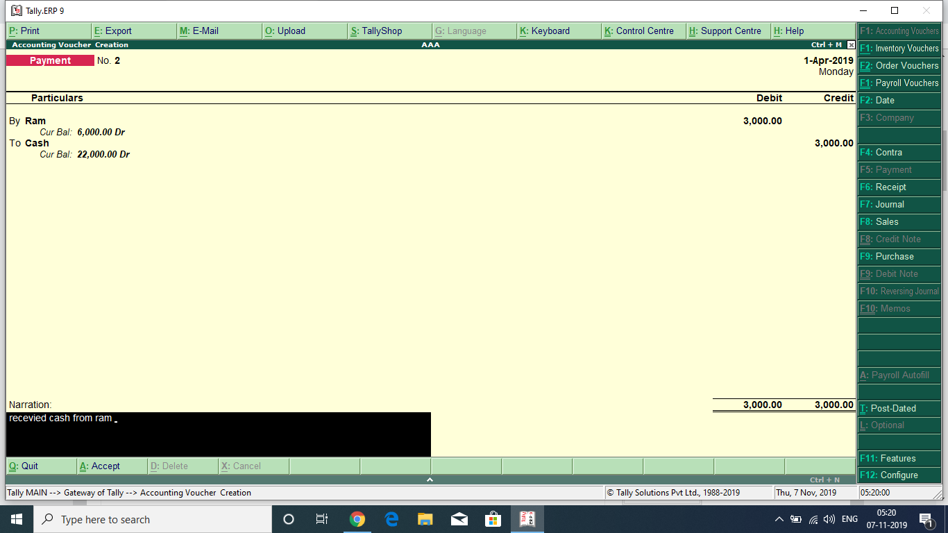 टैली के सभी वाउचर की एंट्री कैसे करे | Tally All Voucher Entry with ...