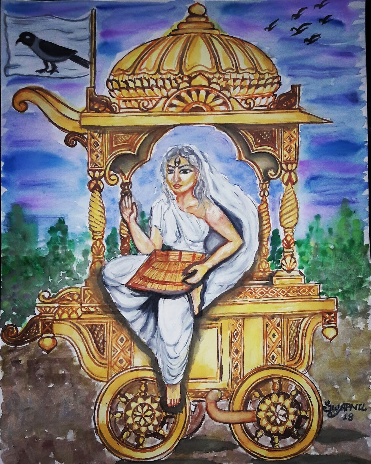 Dhumavati Mahavidya - the Beholder of Smoke by Visual Artist- Designer ...