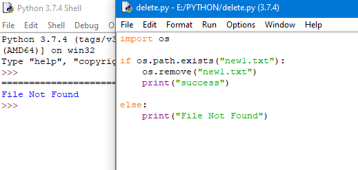 DELETE FILE USING PYTHON.HOW TO DELETE FILE USING PYTHON.