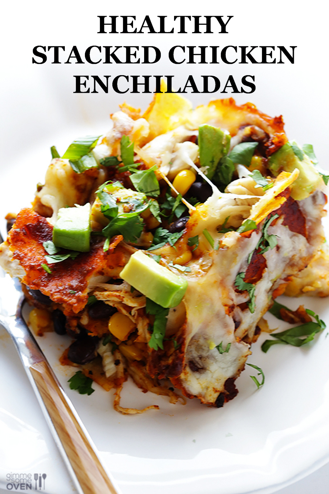 HEALTHY STACKED CHICKEN ENCHILADAS | Recipes Update