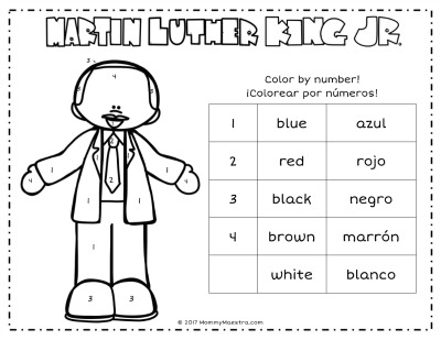 Mommy Maestra: Martin Luther King Jr. Coloring Activity