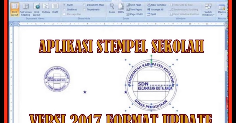 Download Aplikasi Stempel Sekolah Format Terbaru 2017 - Madrasah Folder