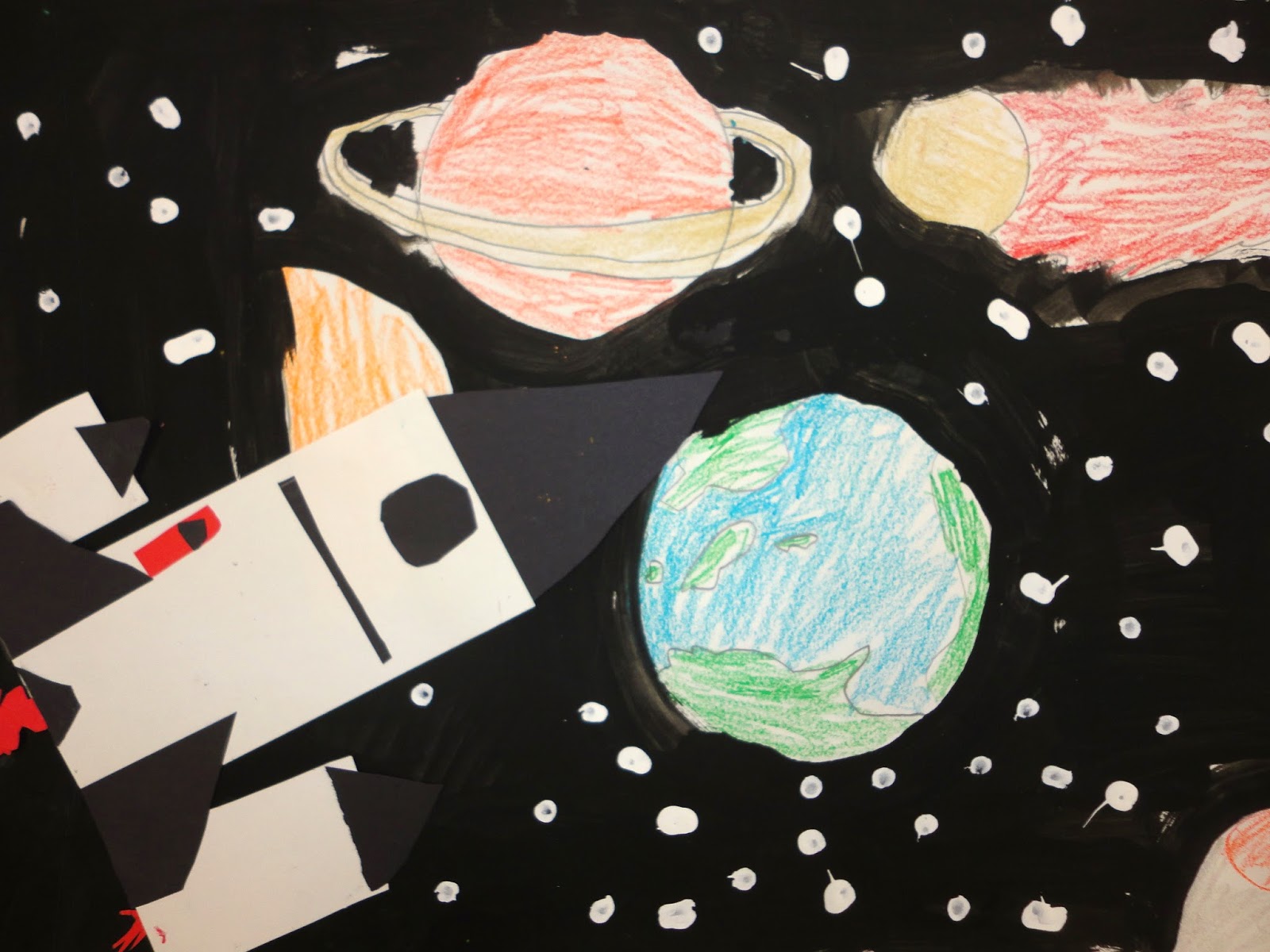 Thomas Elementary Art: 1st Grade Rockets in Space