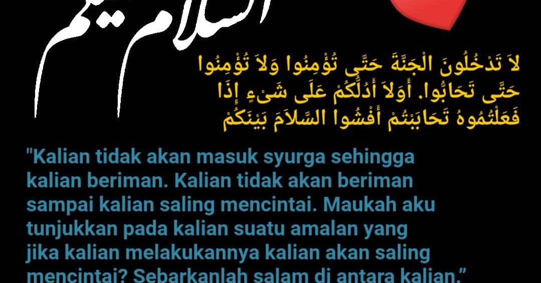 Infografik: Memberi Salam Memberi Kasih