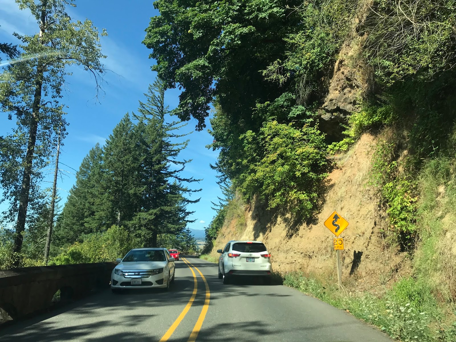 US Route 30/Columbia River Highway; old US 30 on the Historic Columbia ...