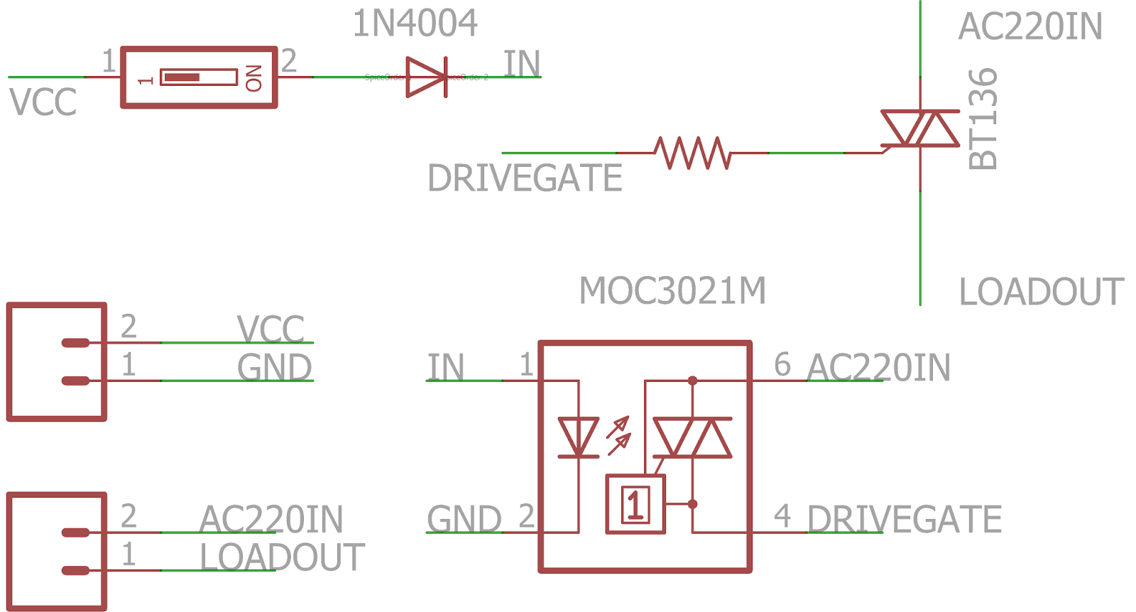 Use TRIAC as Relay | WearGenius