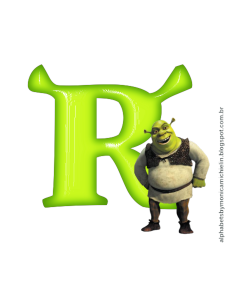 M. Michielin Alphabets: ALFABETO #SHREK (SHREK ALPHABETO PNG )