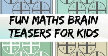 Fun Picture Maths Brain Teasers for School Kids with Answers