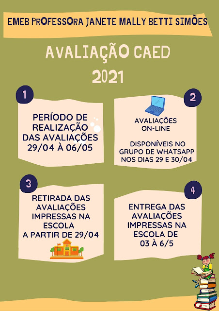 EMEB Professora Janete Mally Betti Simões: Avaliação CAED - 2021