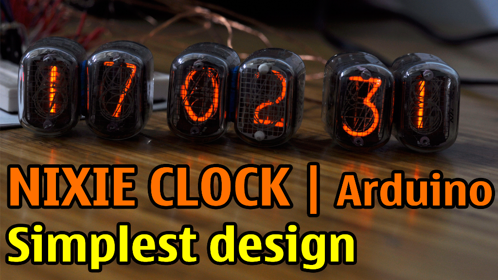 Make it easy!: Nixie clock with Arduino | Simplest design