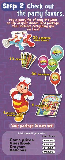 The Pinoy Informer: Jollibee Party Package Brochures