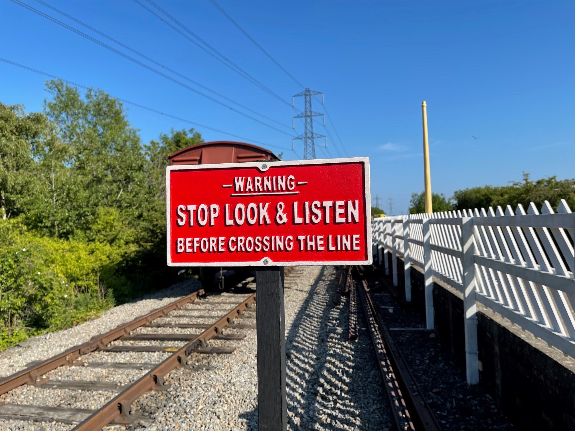 North Tyneside Steam Railway: Work on Middle Engine Lane platform