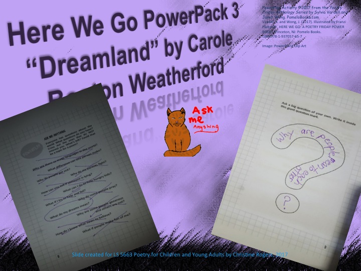 Poetry for Children: Learning from students: Question poems