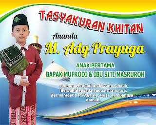 Cetak Banner Acara Tasyakuran Khitan