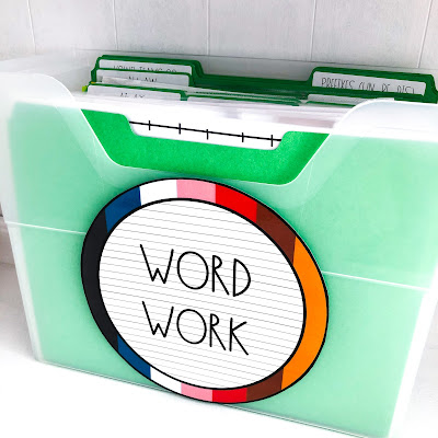 How to Set Up a Manageable Word Work Station | The Lemonade Stand