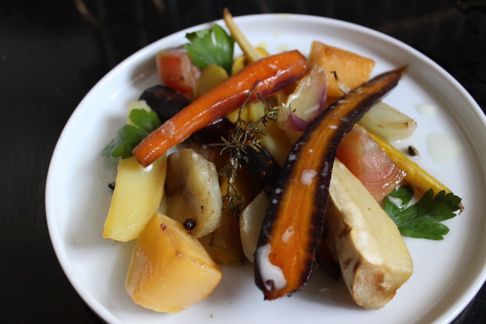 Légumes d'automne rotis au four