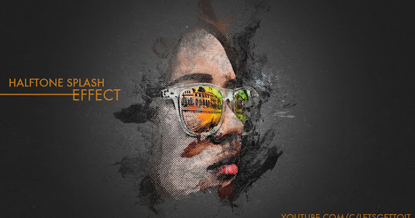 Create an Awesome Halftone Splash Effect in Photoshop | dR Design Resources