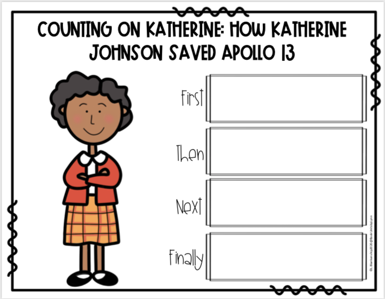 COUNTING ON KATHERINE BOOK UNIT AND CRAFT ~ Book Units by Lynn