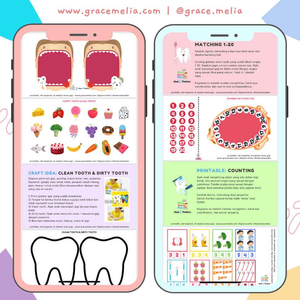 Visual Cards Sikat Gigi Free Printable | gracemelia.com | Parenting ...