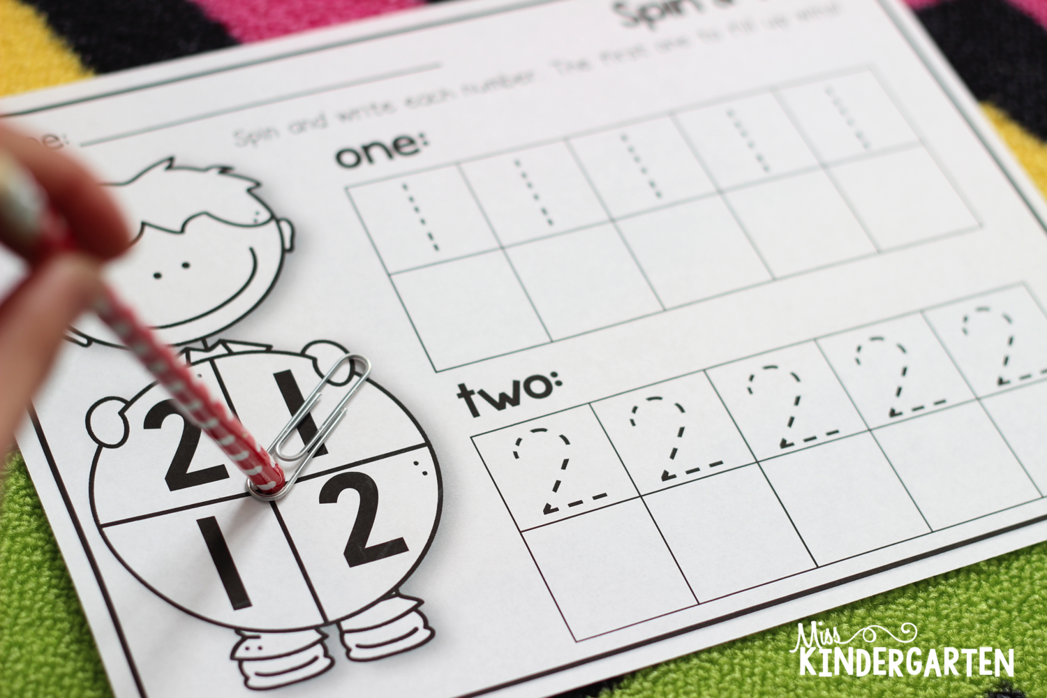 Number Practice in Kindergarten - Miss Kindergarten