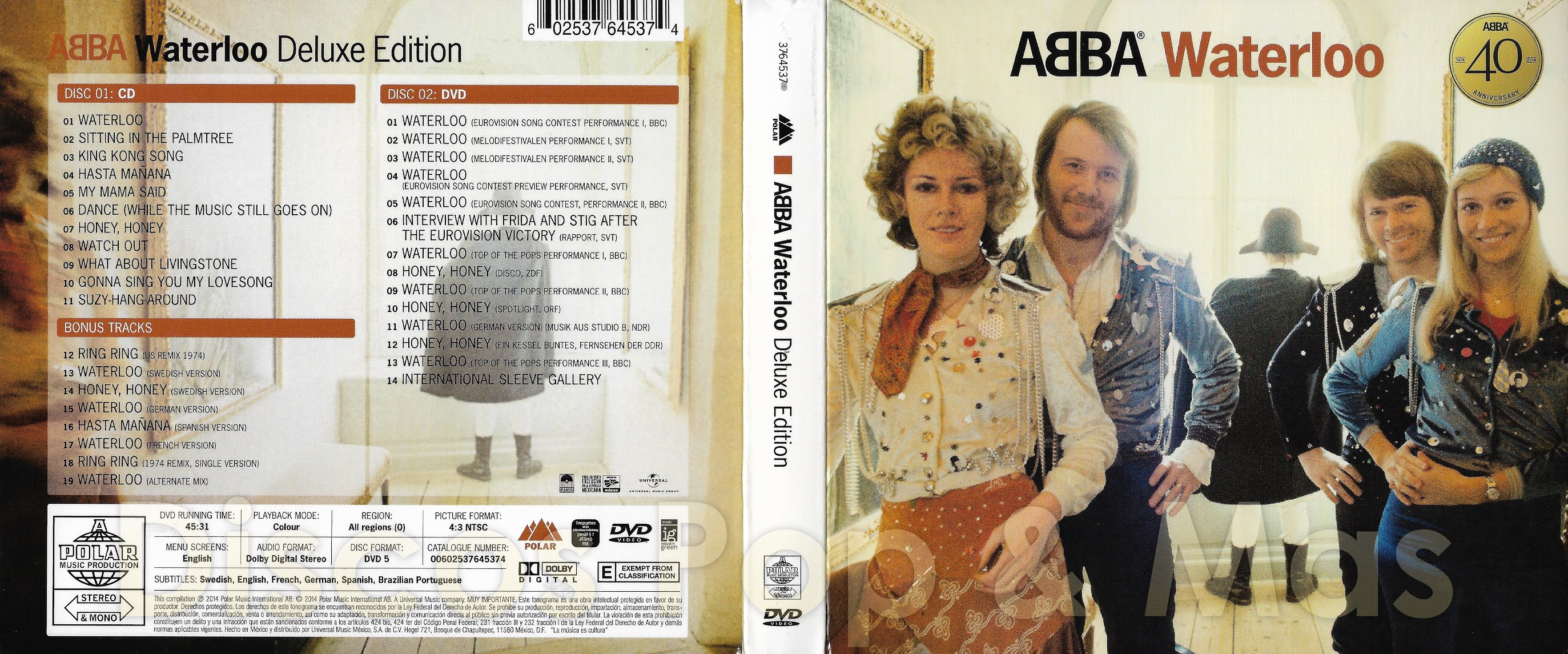 Discos Pop & Mas: ABBA - Waterloo (Deluxe)
