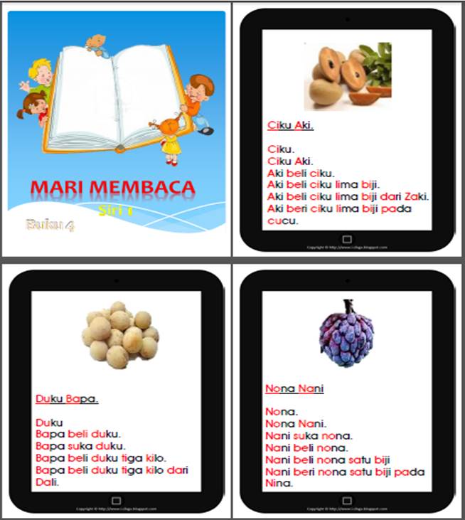 Buku Mari Membaca | i-Cikgu | Bahan Bantu Mengajar