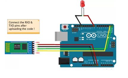 Purwokerto Robotika: Control lampu led dengan Bluetooth HC 05 dan ...
