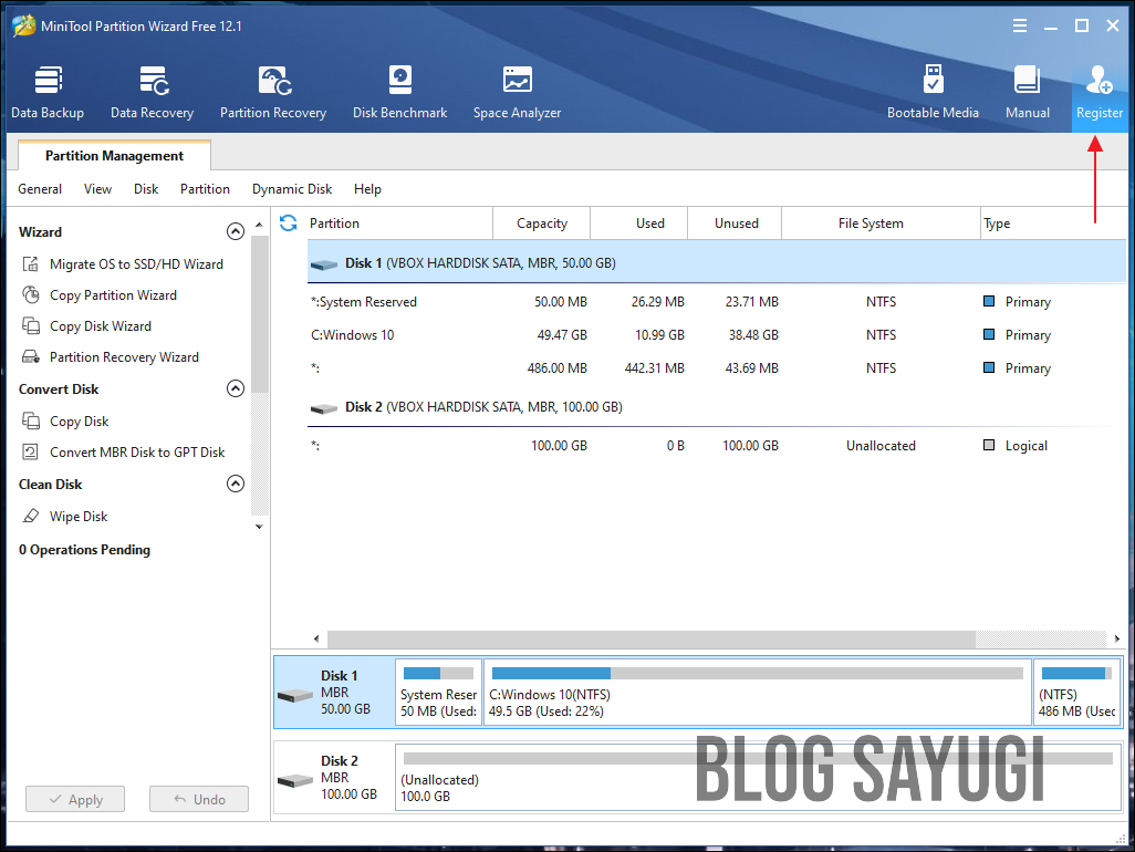 Cara Aktivasi Minitool Partition Wizard 12 Pro - BLOG SAYUGI