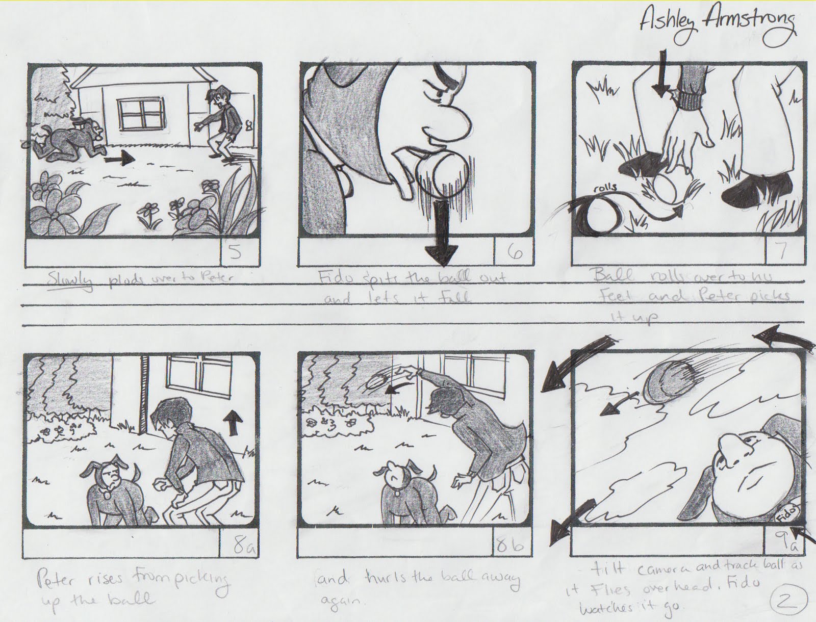 Ashley's Art: Undercover Dog Storyboards