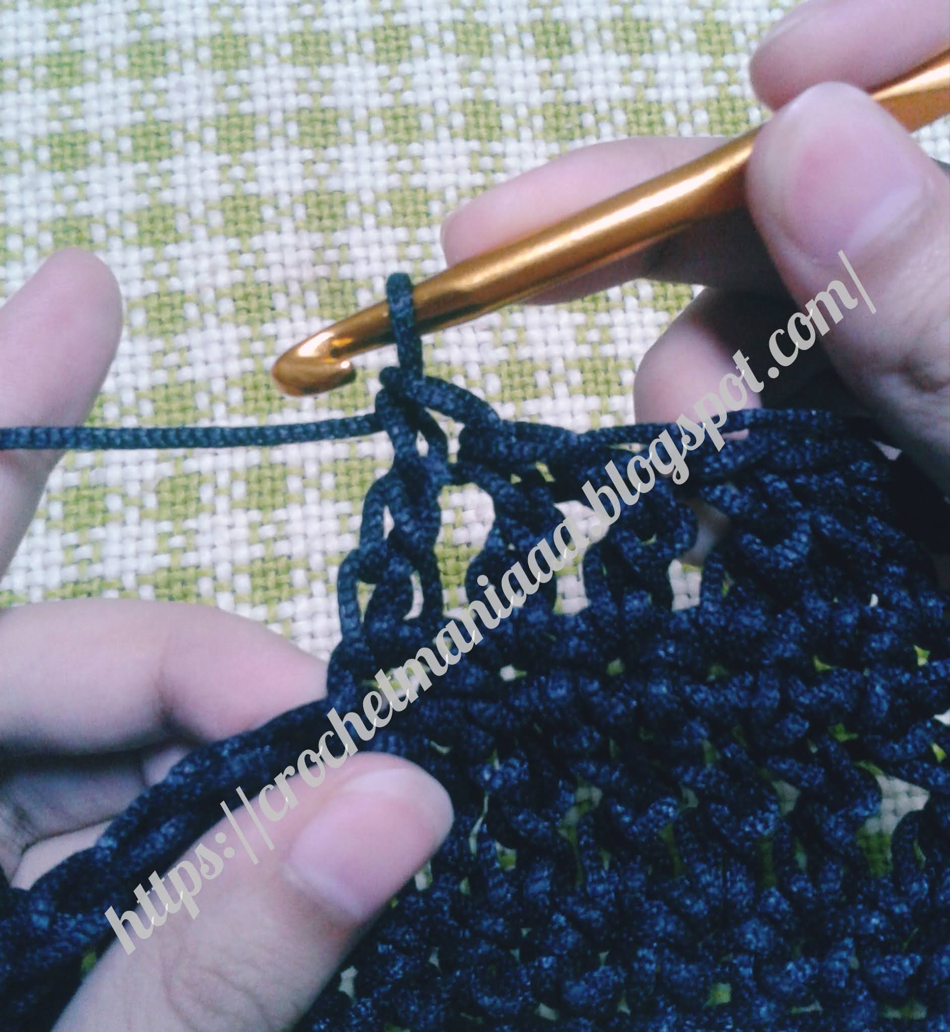 How to make a double crochet (dc) – Step by Step | Crochet Mania