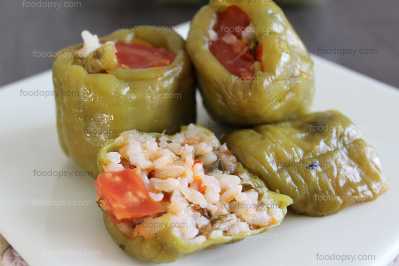 Rice Stuffed Bell Peppers