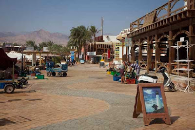 The town of Dahab in egypt