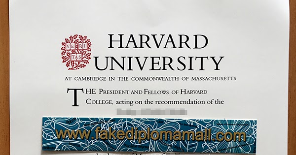 How To Buy A Fake Diploma Online?: Harvard University fake degree made ...