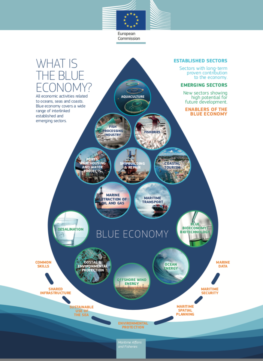Infografia: O que é a economia azul? | Geografia, Sociedade e Natureza
