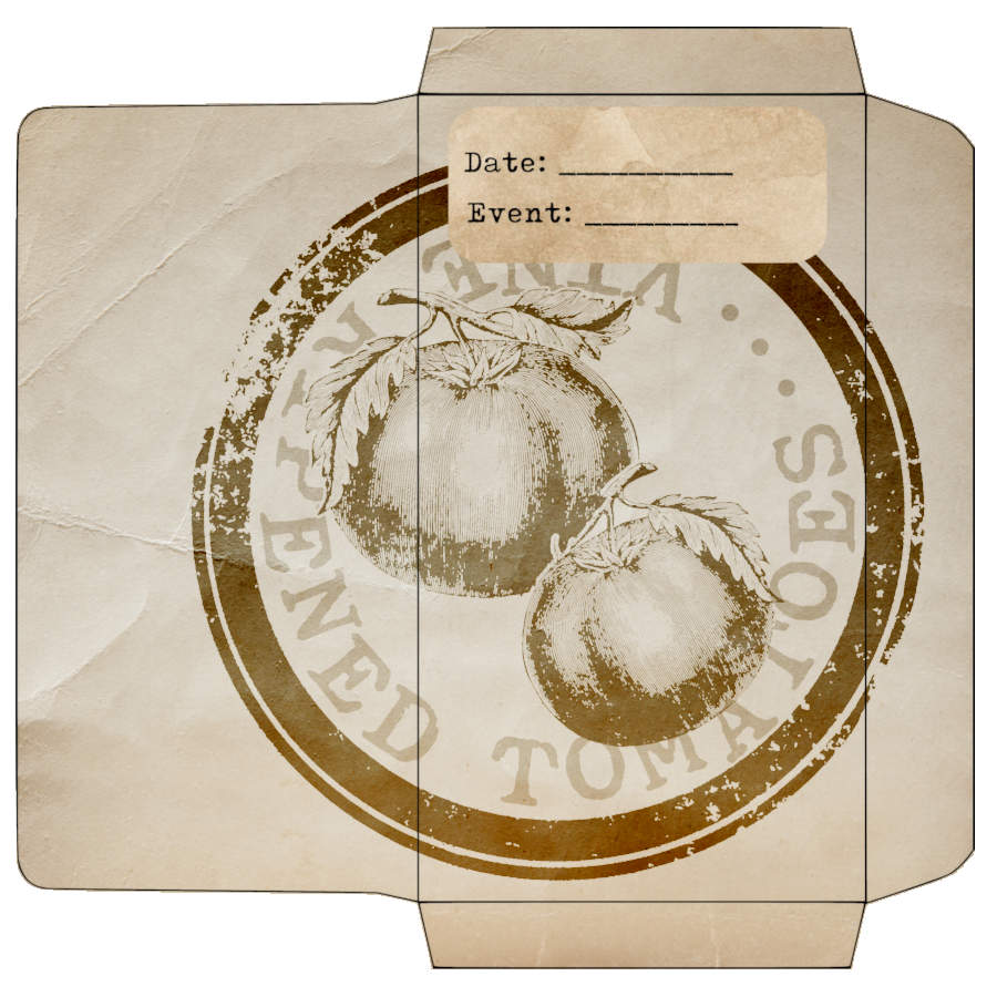 Create with TLC: Printable Veggie Coin Envelope