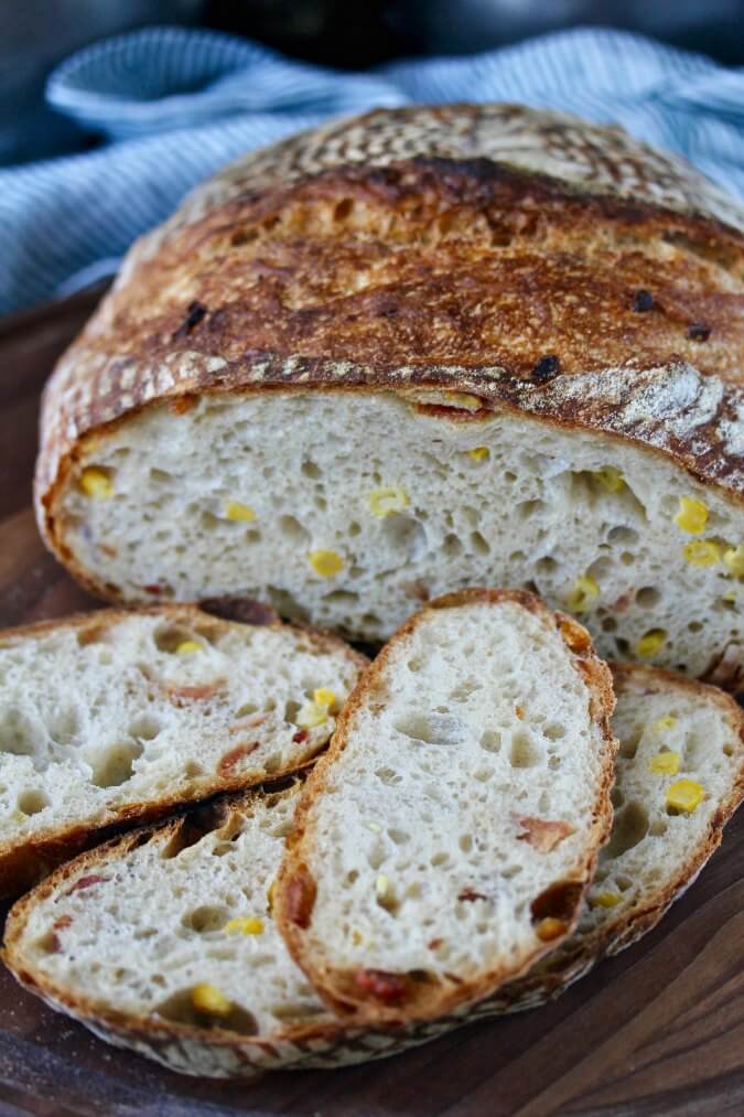 Bacon Country Bread with Corn | Karen's Kitchen Stories