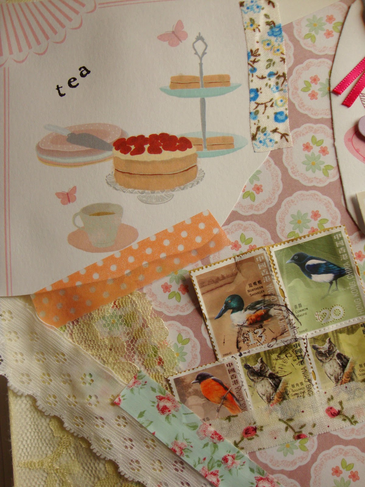 Miss Beatrix: Latest Smash Book Page: A Tea Party