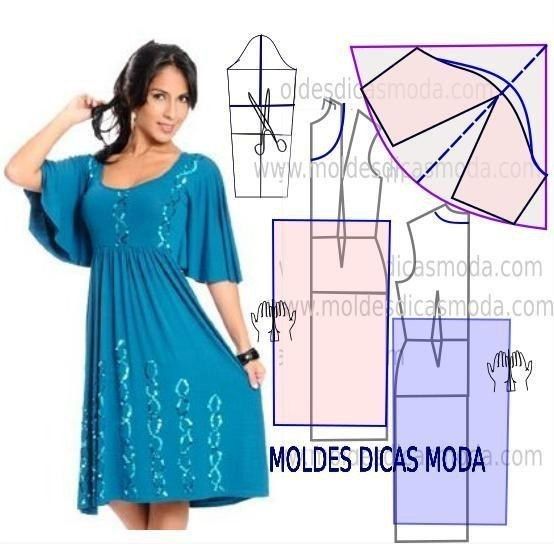 7 Modelos de vestidos com molde grátis para corte e costura - Ver e Fazer