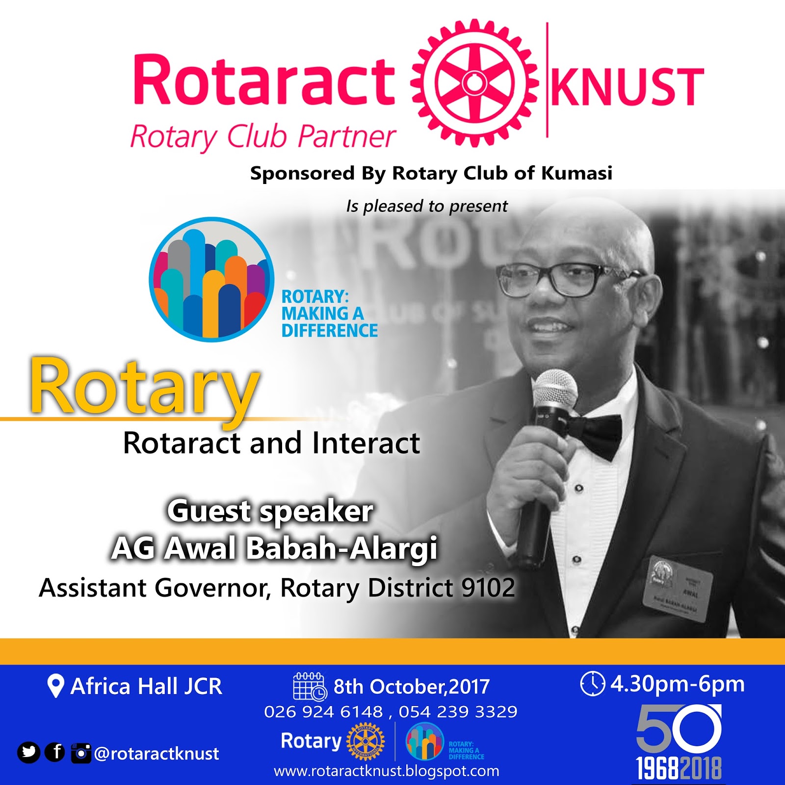 Rotaract KNUST meeting Invite.