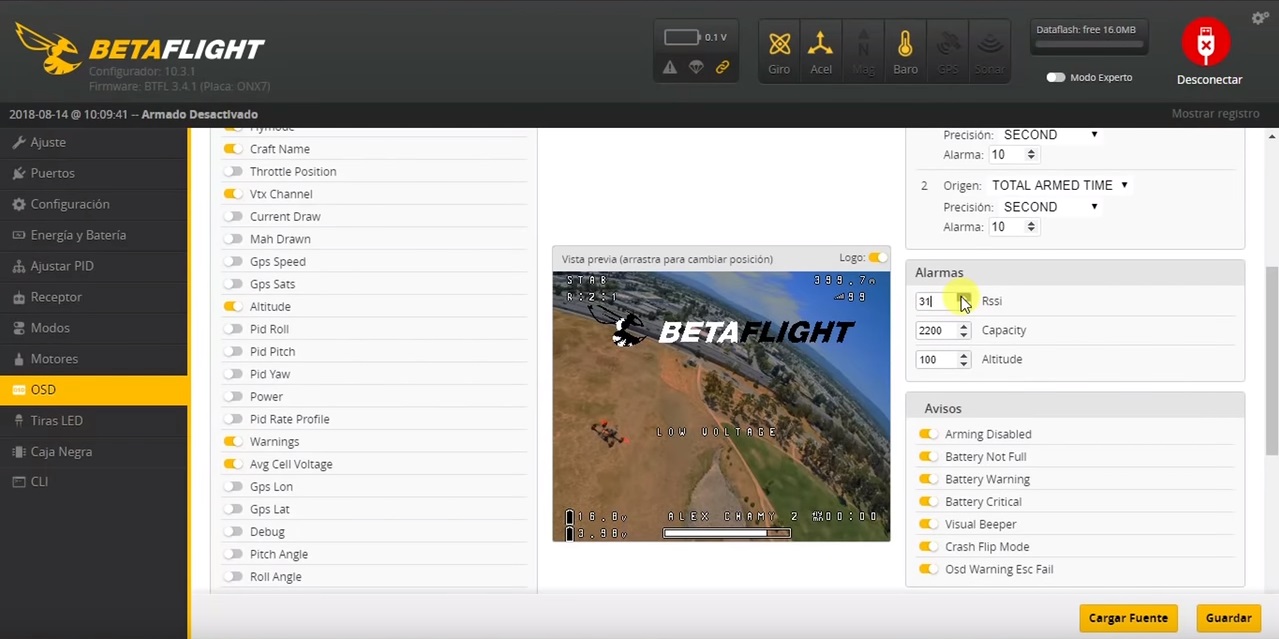 Guía Drone: Betaflight