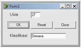 Contoh Program Case Of pada Delphi - Matematika dan Komputer