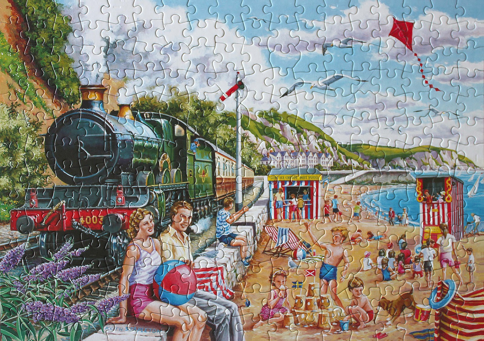 STEAM TRAINS AND JIGSAW PUZZLES: Two from House of Puzzles
