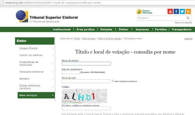 Divulgue: Recuperando os dados do Título Eleitoral