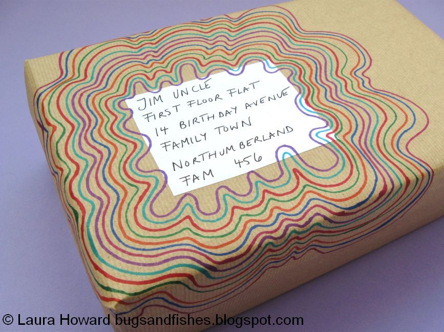 Bugs and Fishes by Lupin: 3 Creative Ideas for Decorating your Parcels