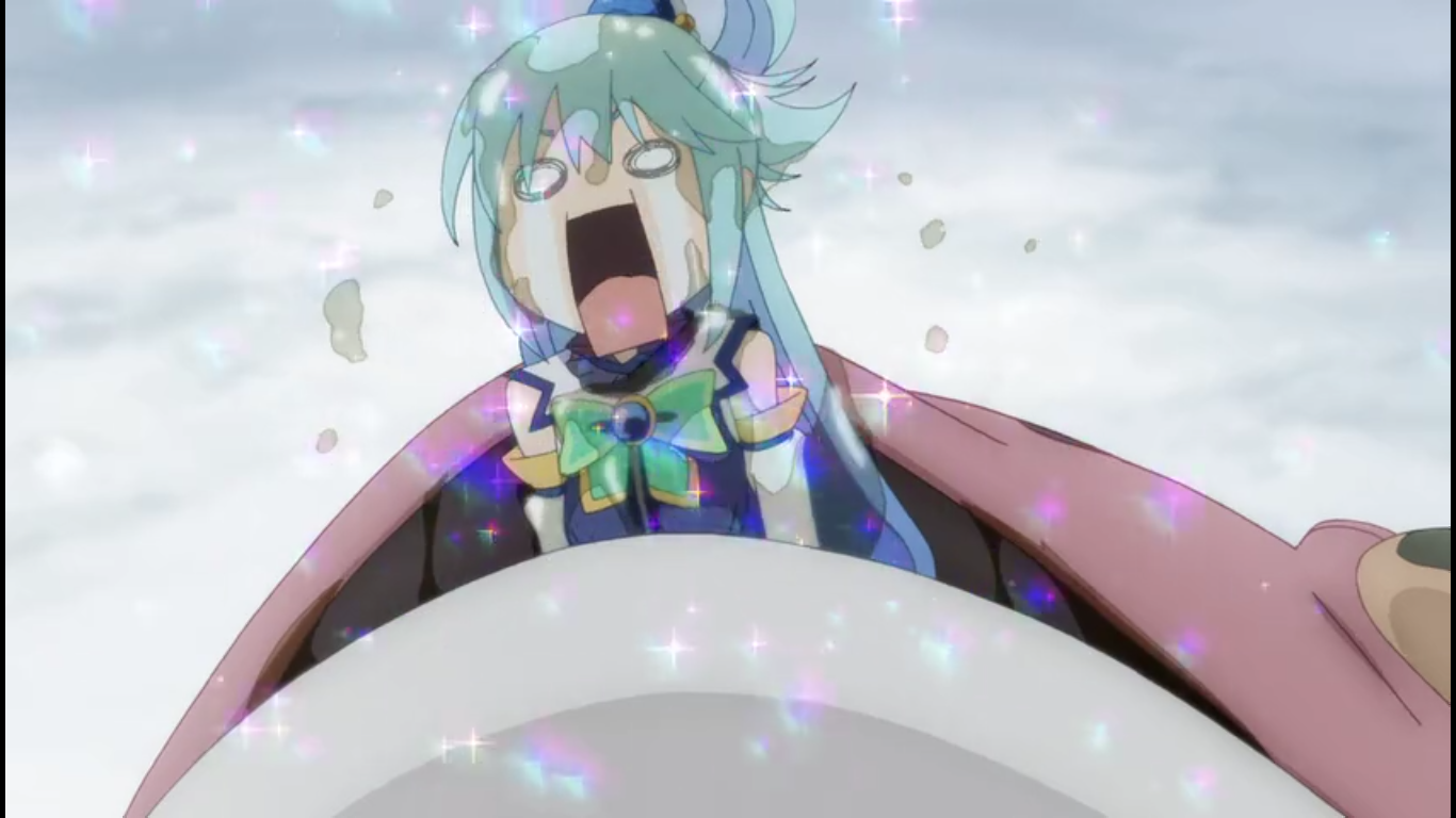 aqua and frog konosuba meme - Elinotes - Review By Eli Setiawan