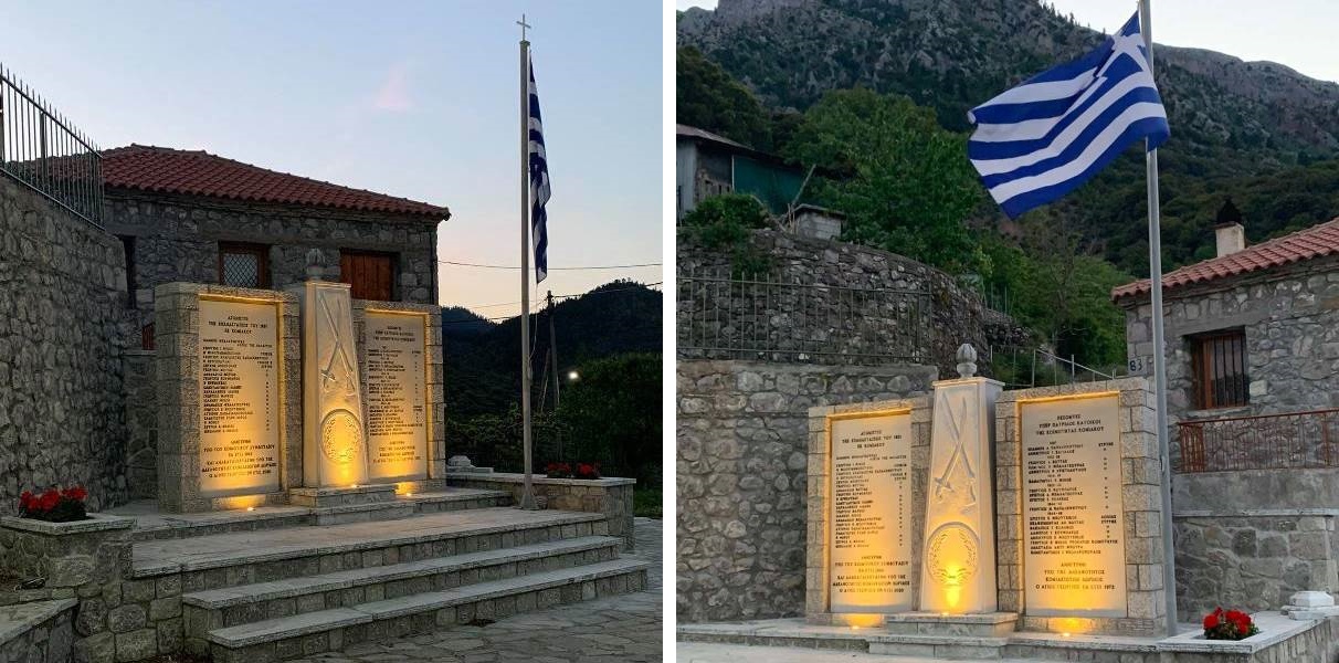 Ορεινή Δωρίδα: Ολοκληρώθηκε η ανάπλαση του μνημείου Ηρώων στο Κονιάκο