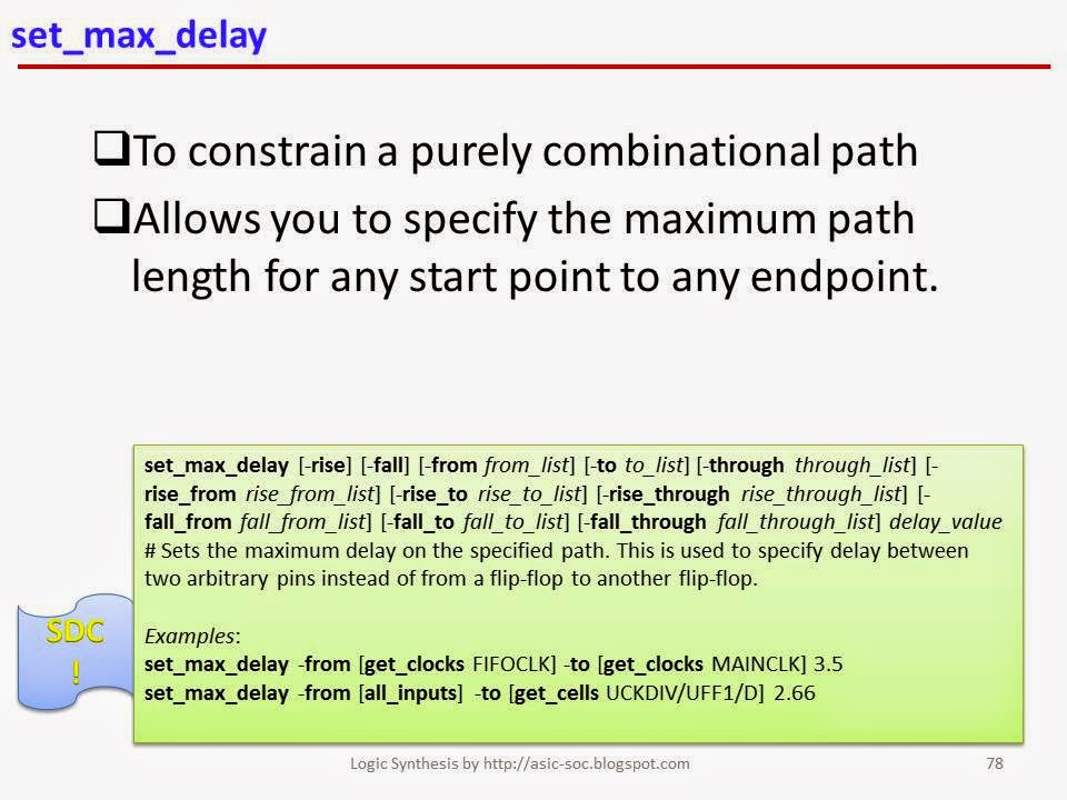 Asic System On Chip Vlsi Design Timing Constraints