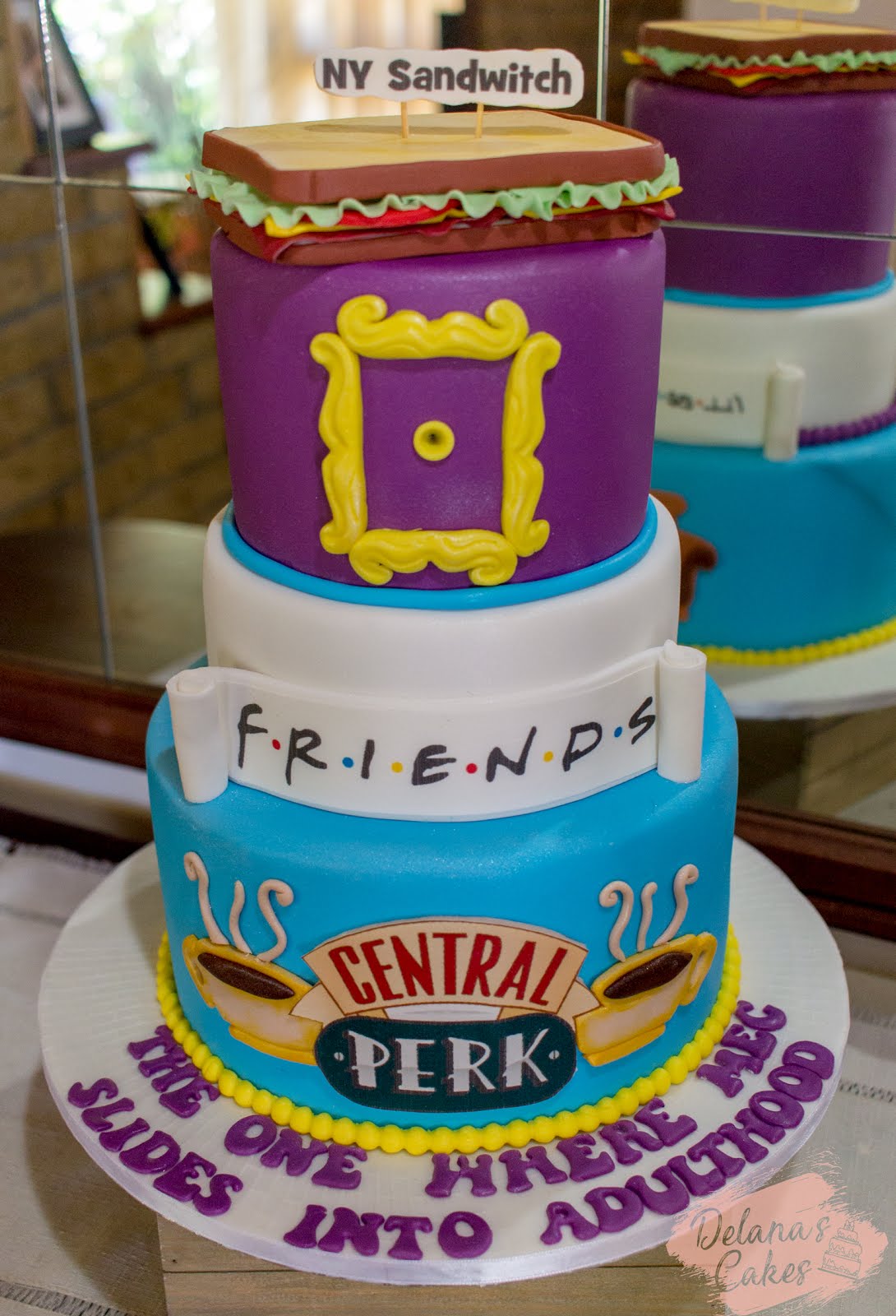 Delana s Cakes Friends TV Show Birthday Cake delana-s-cakes-friends-tv-show-birthday-cake